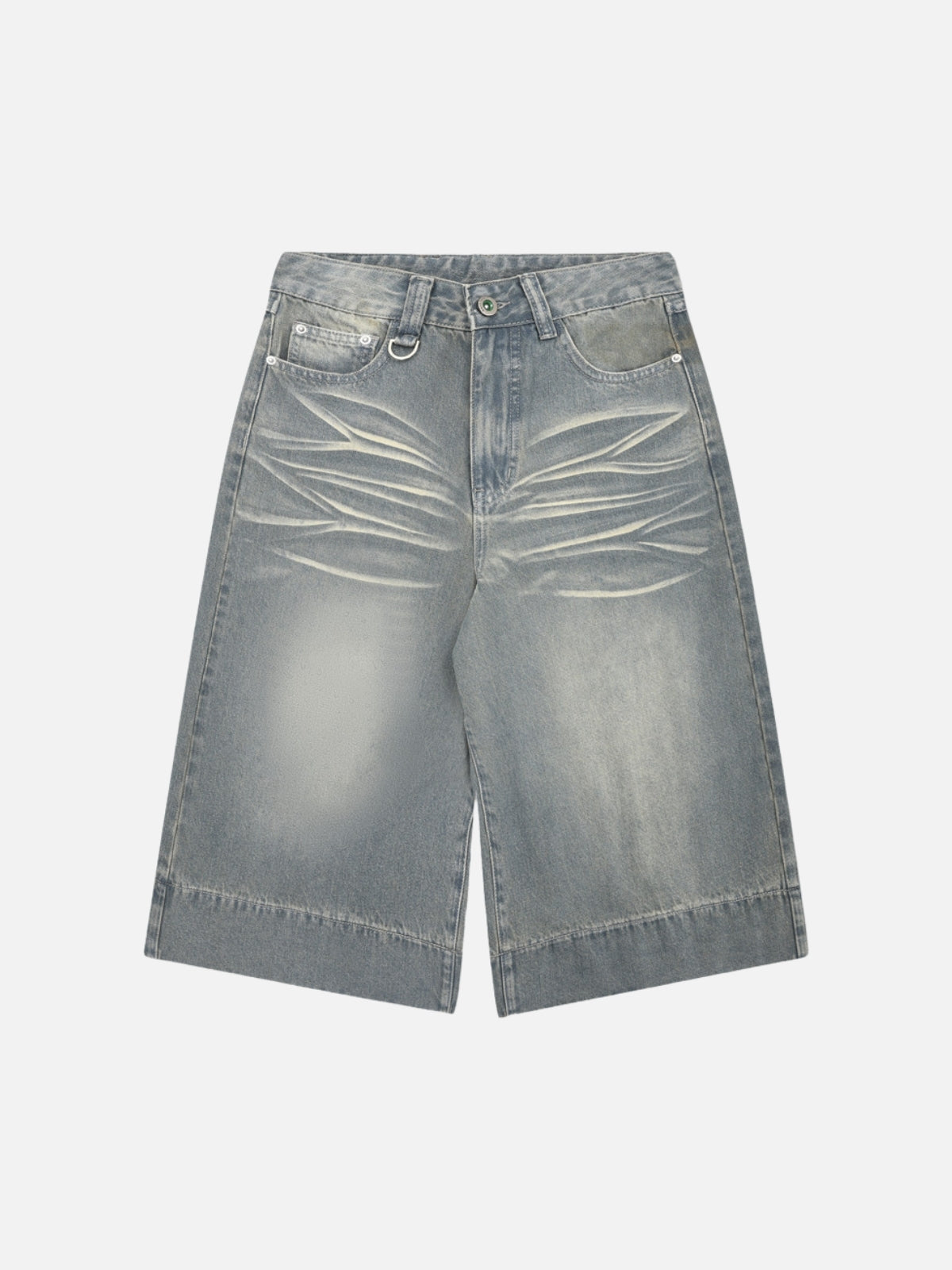 SCRAPED - Loose Denim Basic Jorts