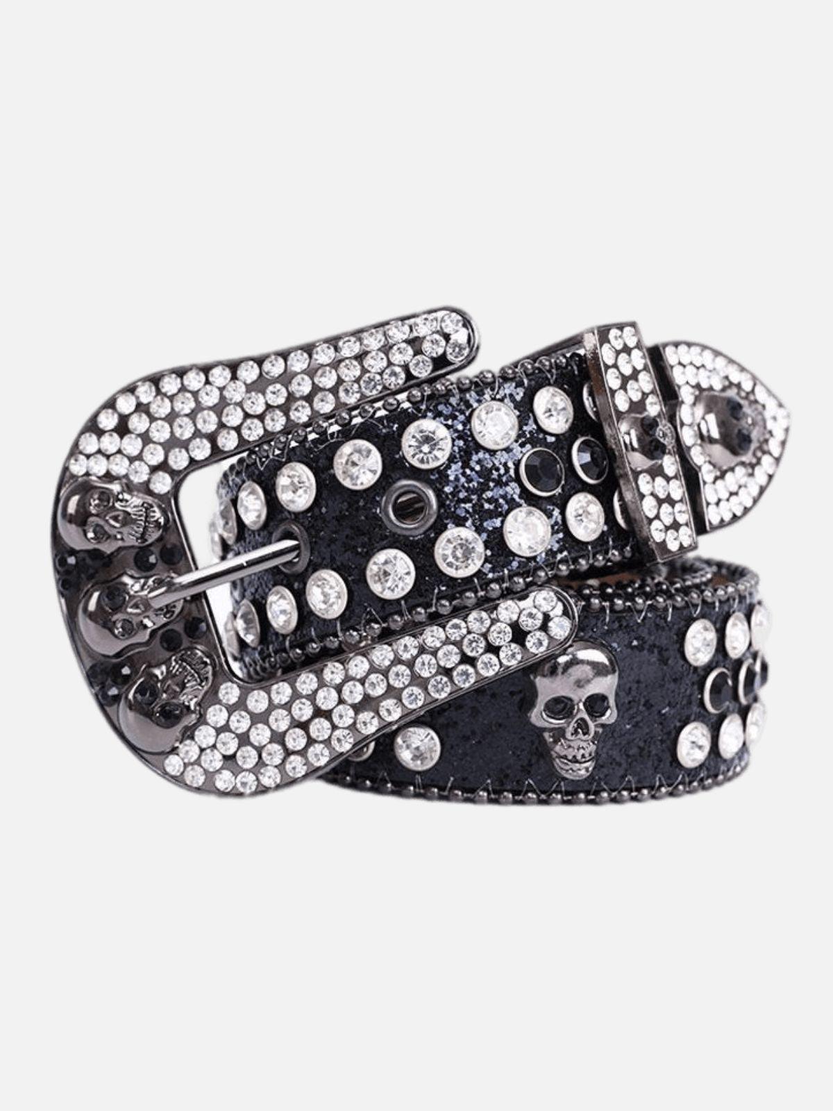 'Skull' Rhinestone Belt