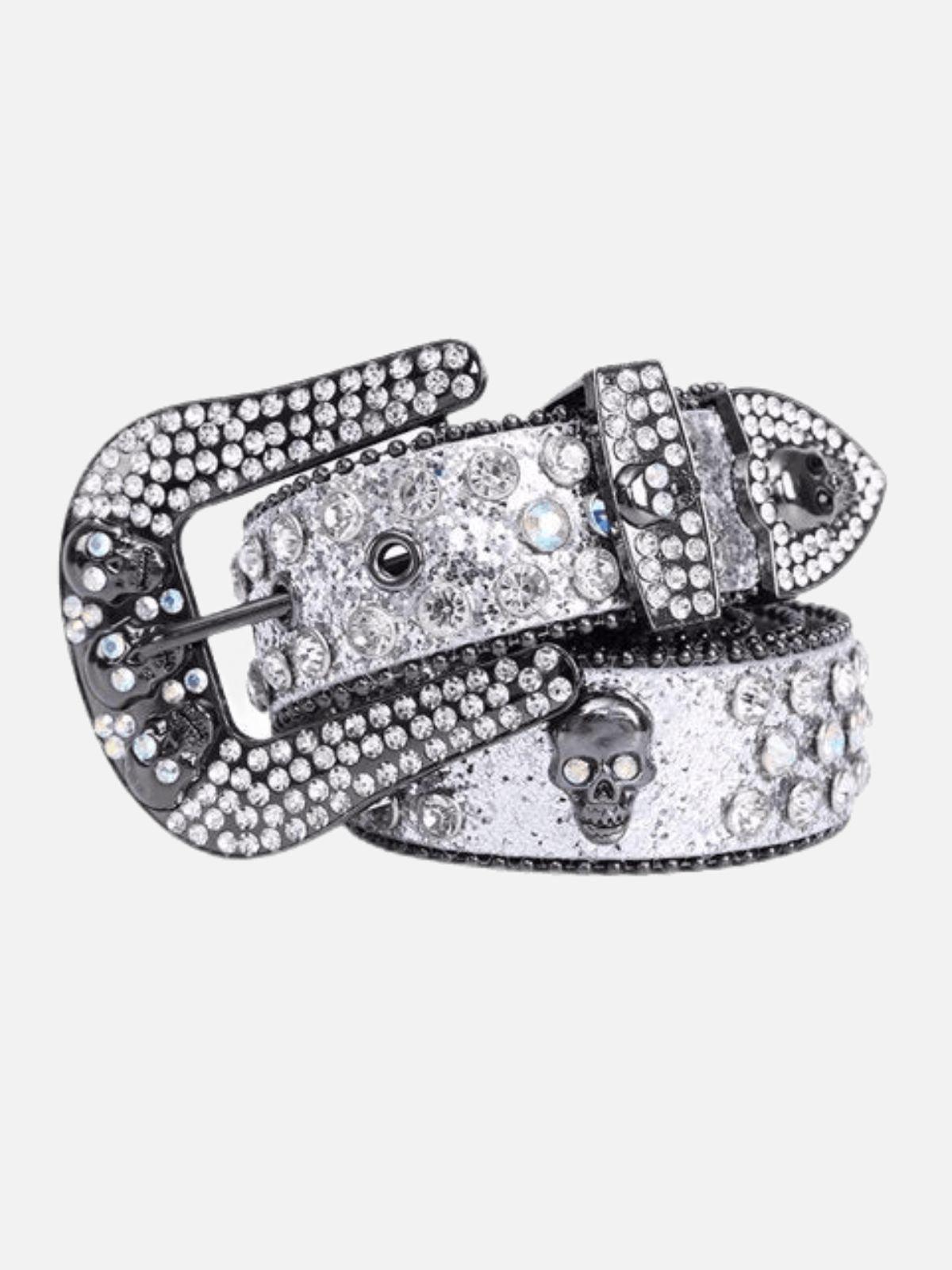 'Skull' Rhinestone Belt